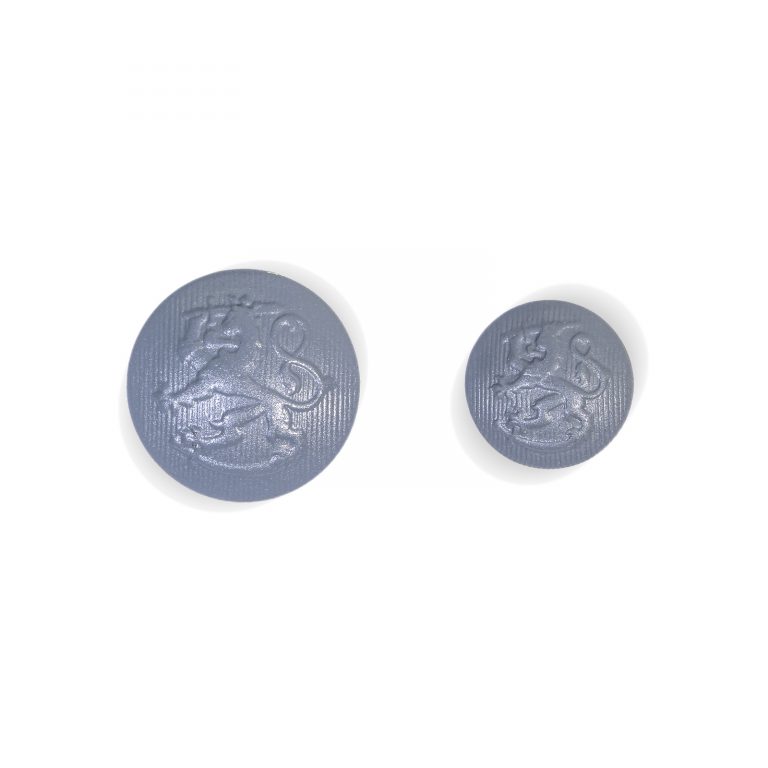 Finnish grey metal Coat-of-Arms button – Tiera Reproductions